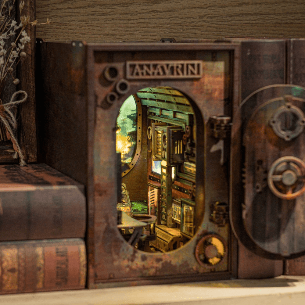 Abandoned Submarine Book Nook Kit – Underwater DIY Model by Anavrin