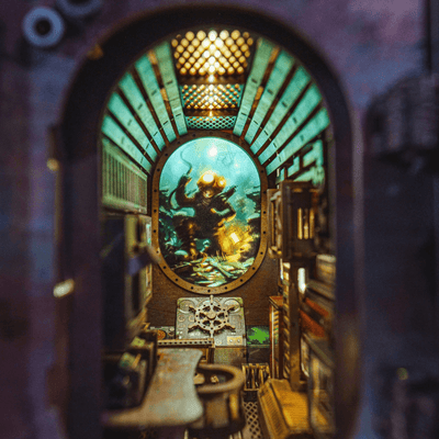 Abandoned Submarine Book Nook Kit – Underwater DIY Model by Anavrin
