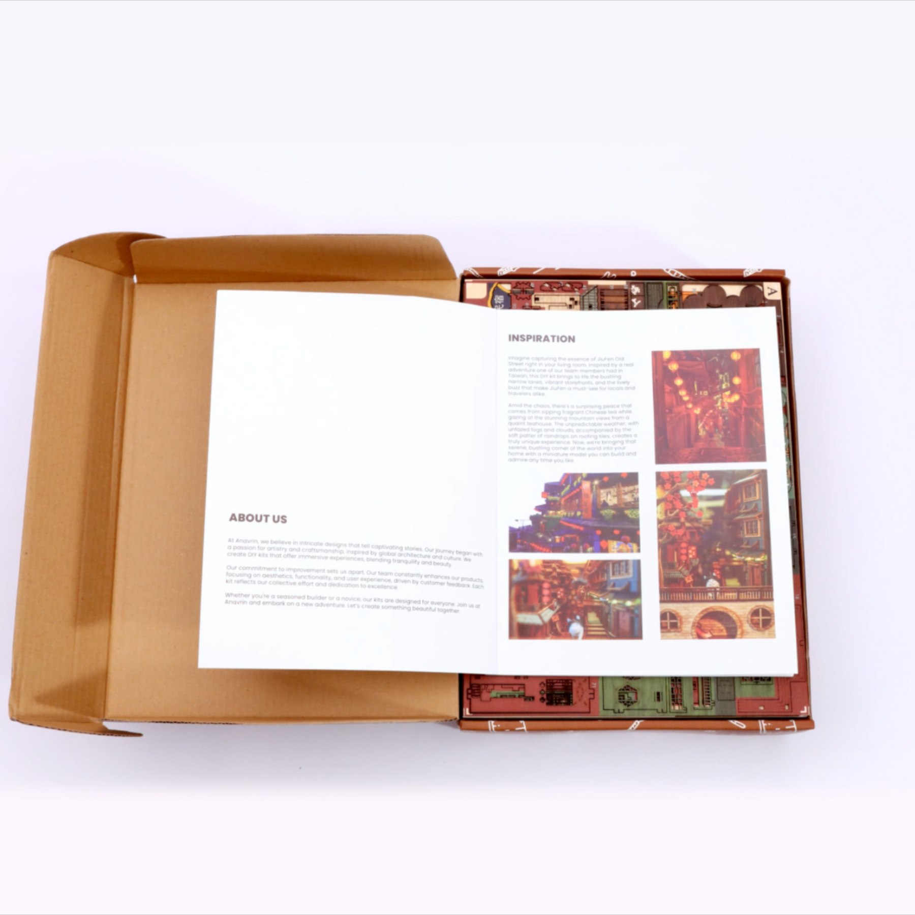 JiuFen Old Street Book Nook Kit – Taiwanese Alley Miniature by Anavrin